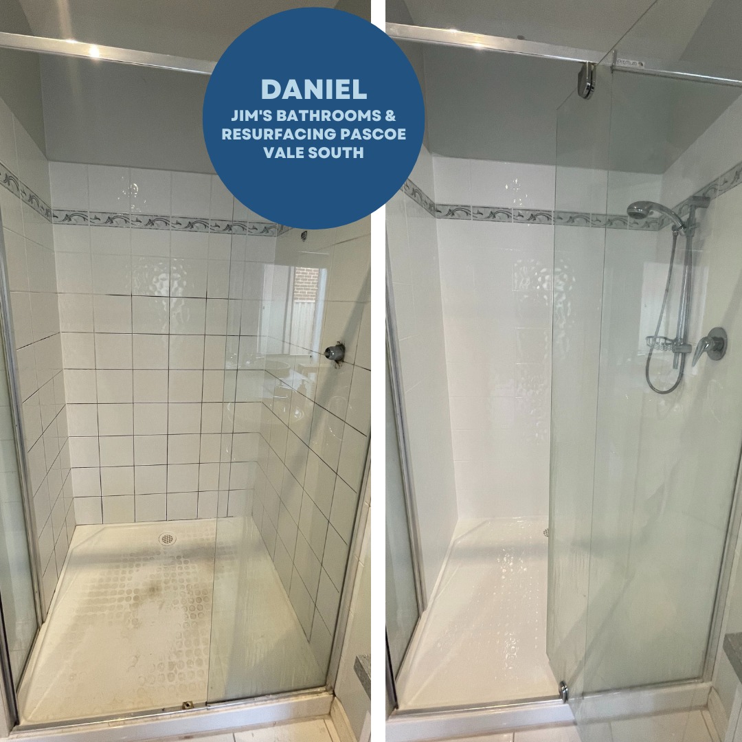 Shower Resurfacing - July 2023 - Jim's Bathrooms & Resurfacing